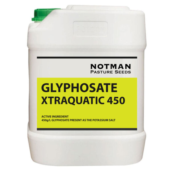 Glyphosate Xtraquatic 450 Herbicide - Notman Pasture Seeds Australia